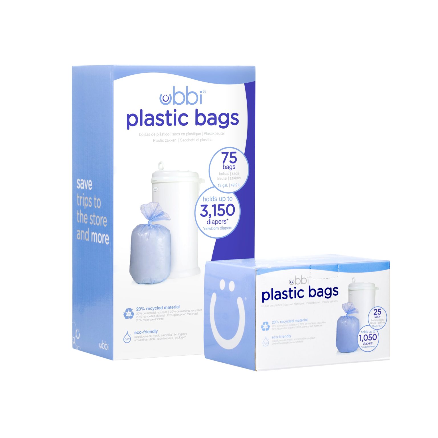 Order the UBBI Organic Plastic Bags 3-Pack online - Baby Plus